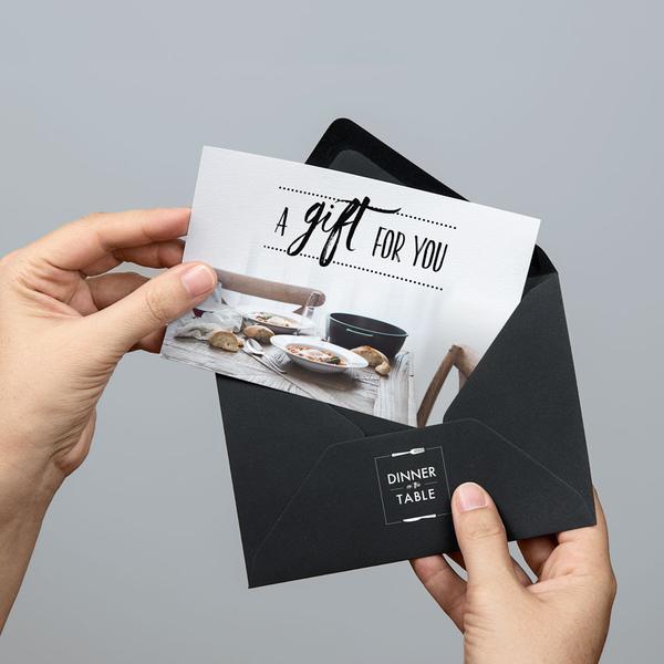 Gift Cards for Meals – Perfect Gift | Dinner on the Table